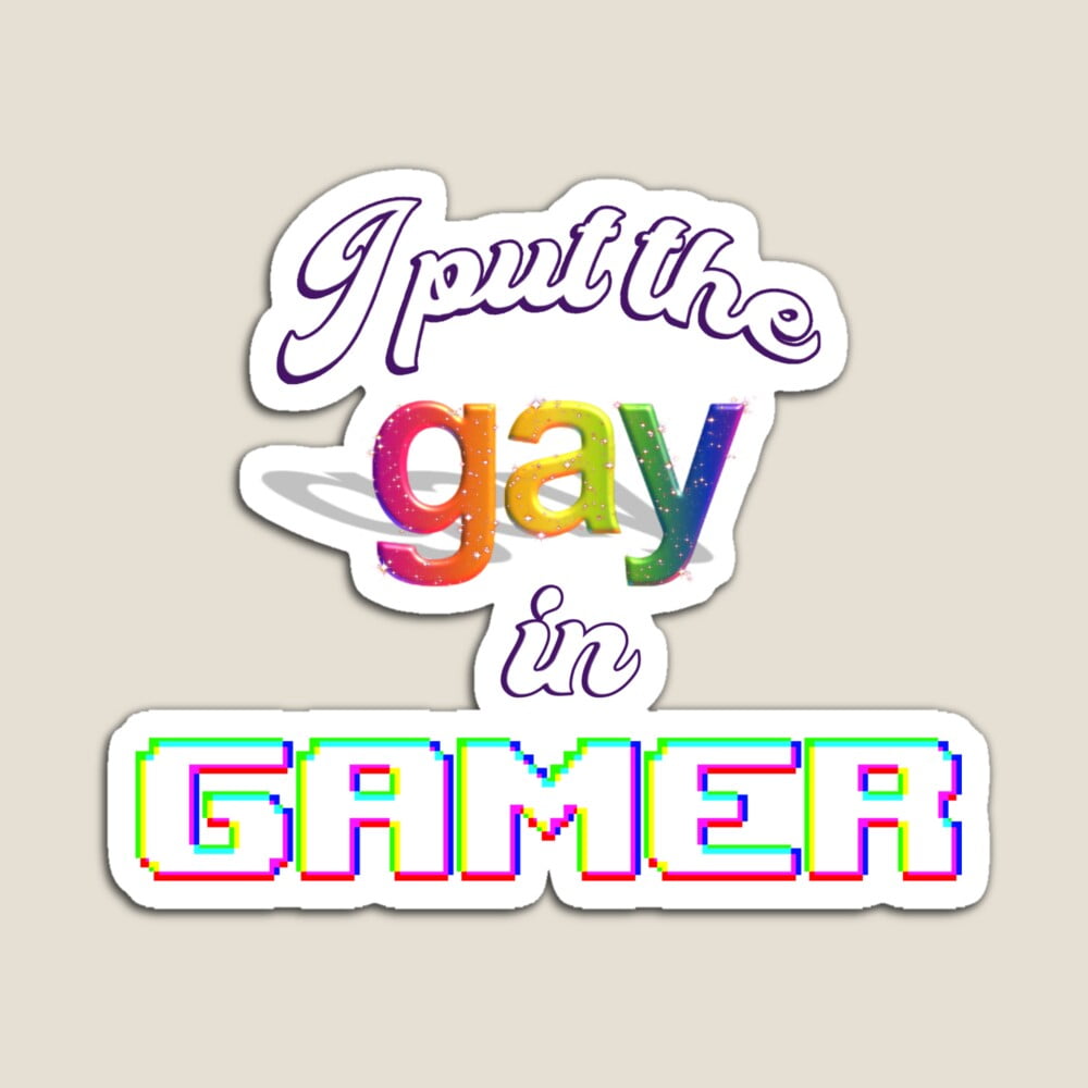 Kira - I Put The Gay In Gamer - Pride Sticker - 2694 Hot Trending Vinyl ...