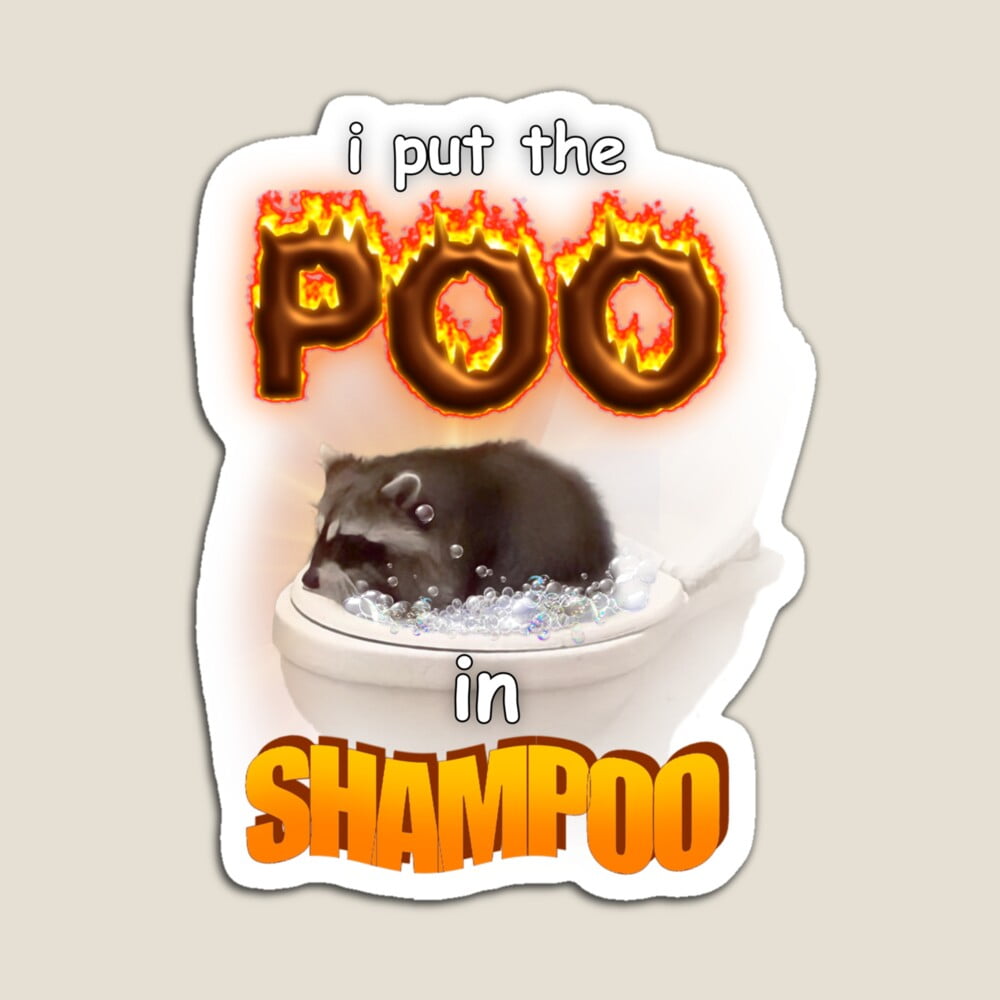 Kira - I Put The Poo In Shampoo - Word Art Sticker - 2707 Hot Trending ...