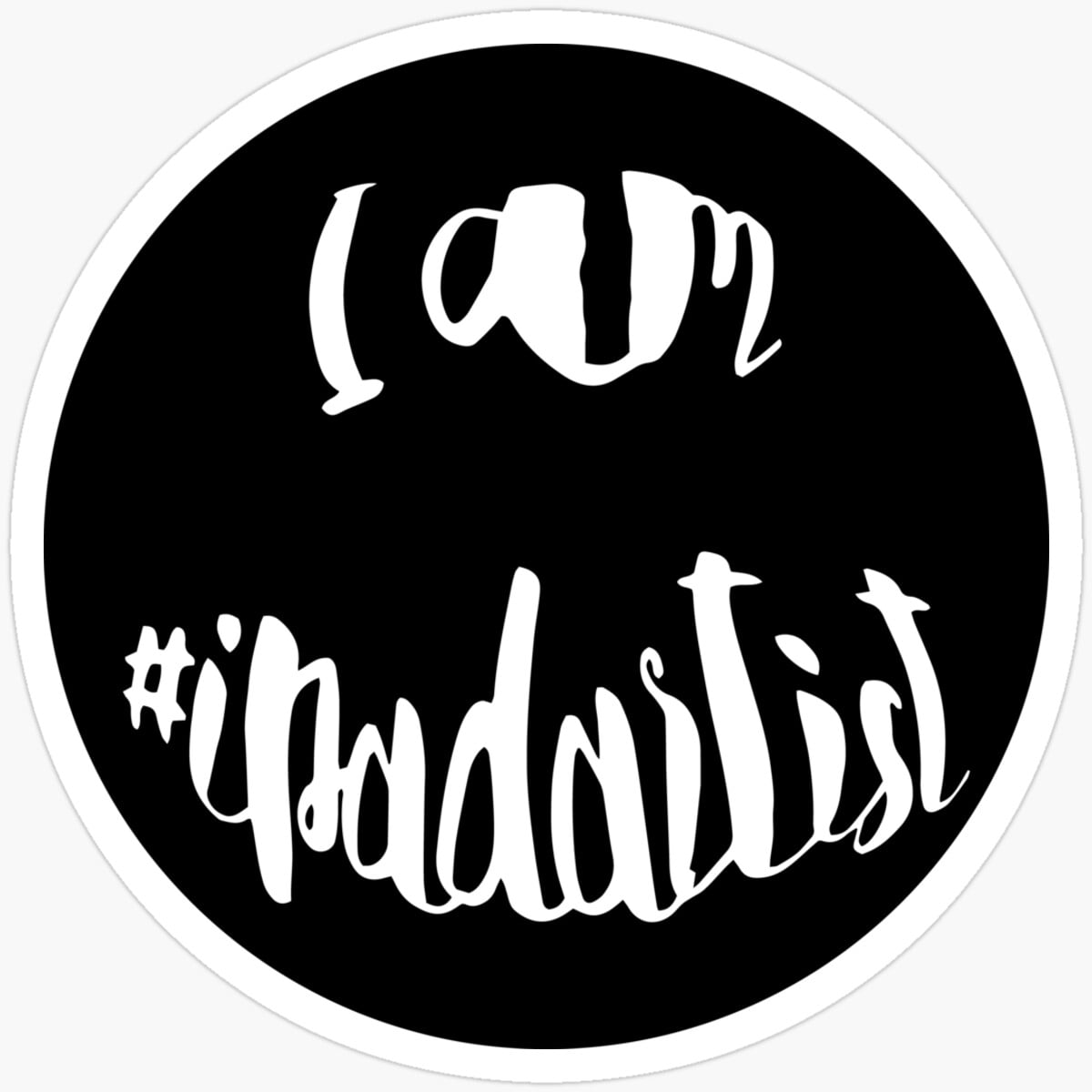 Kira I am #ipadartist Sticker Waterproof Sticker for Water Bottles ...