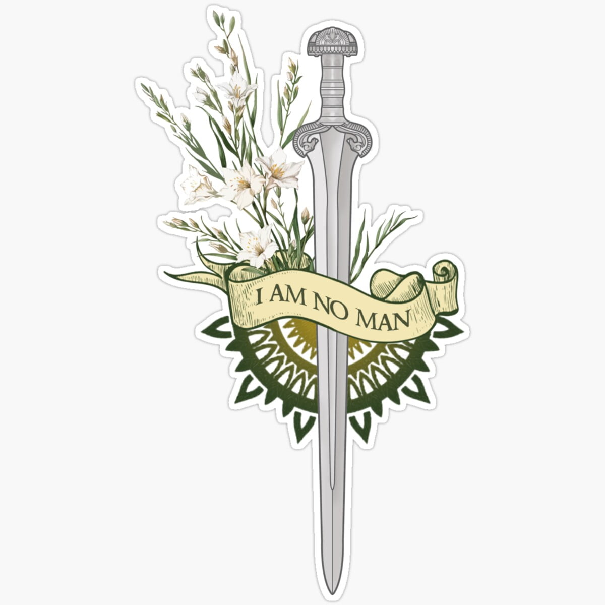 Kira I am no man! Sticker Decorative Laptop, Phone Stickers, Waterproof ...