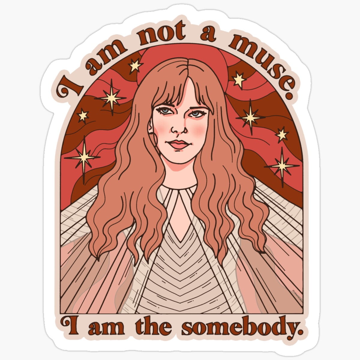 Kira I am not a muse. Sticker Waterproof Sticker for Water Bottles ...