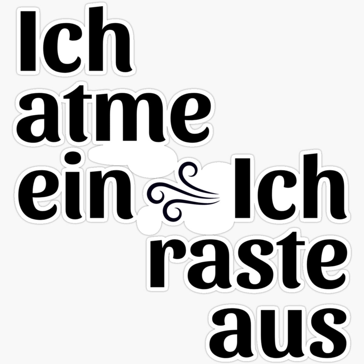 Kira I breathe in, I relax Sticker Decorative Laptop, Phone Stickers ...