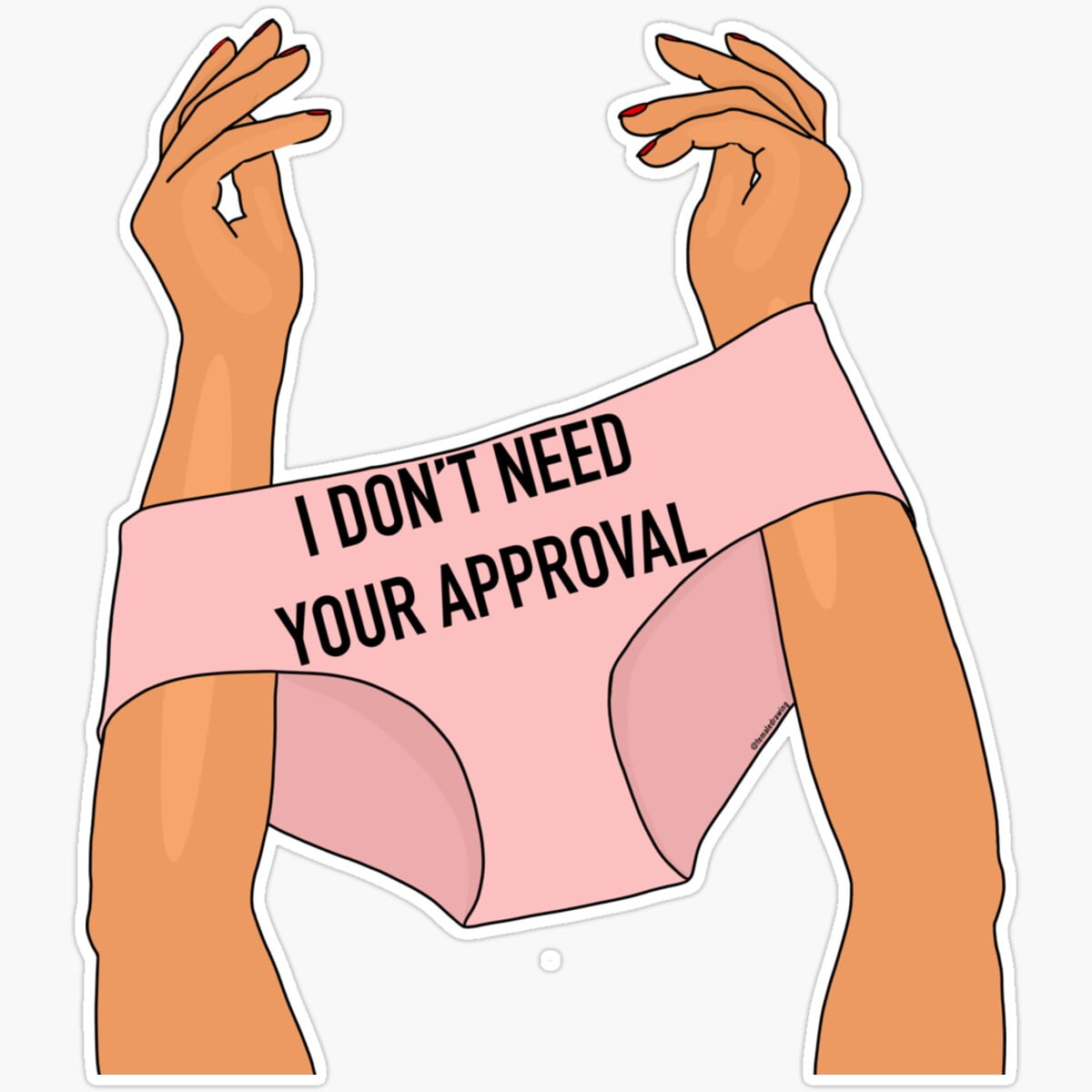 Kira I don’t need your approval Sticker Decorative Laptop, Phone ...