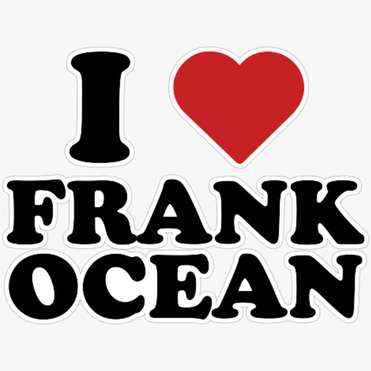 Kira I heart frank ocean Sticker Decorative Laptop, Phone Stickers ...