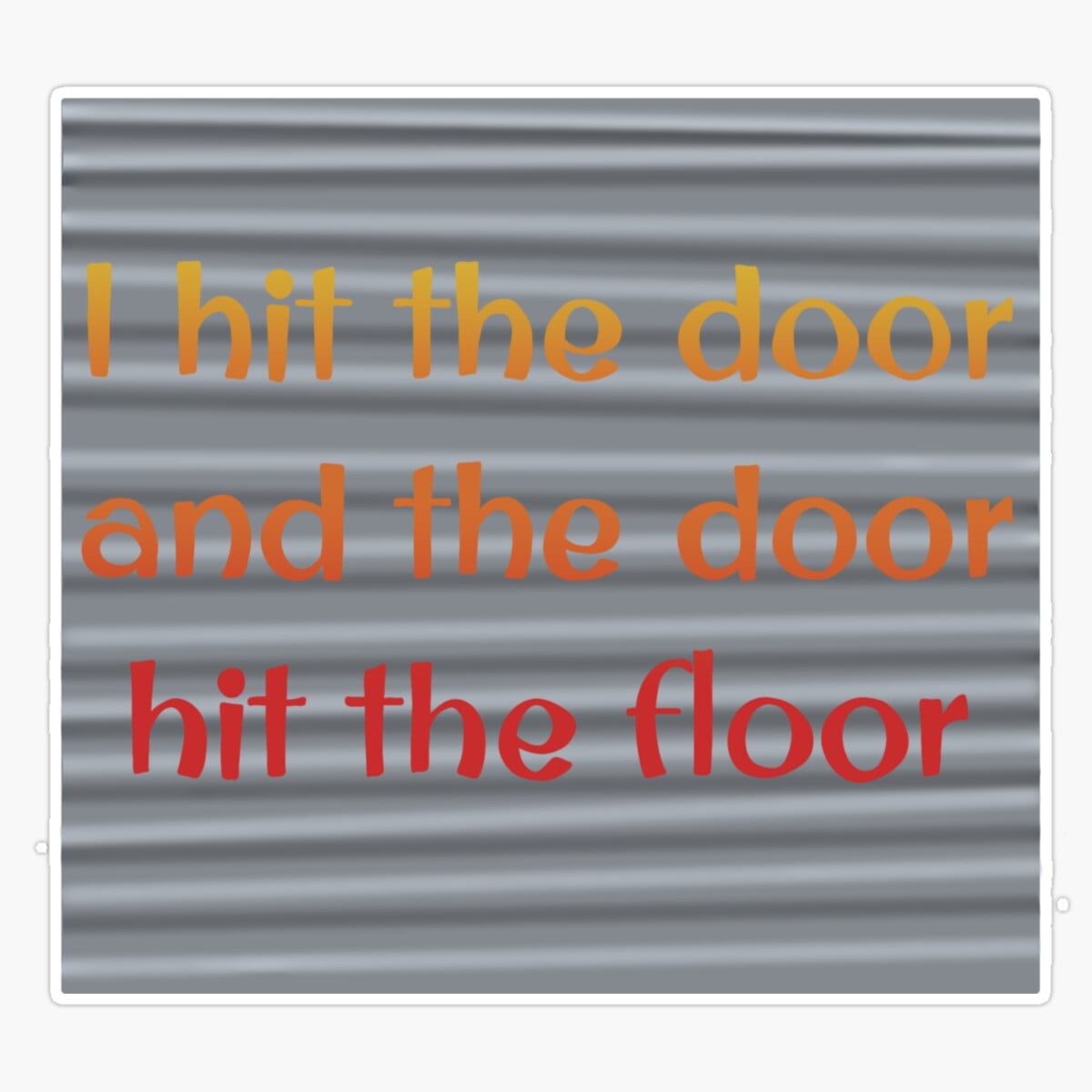 Kira I hit the door Sticker Decorative Laptop, Phone Stickers ...