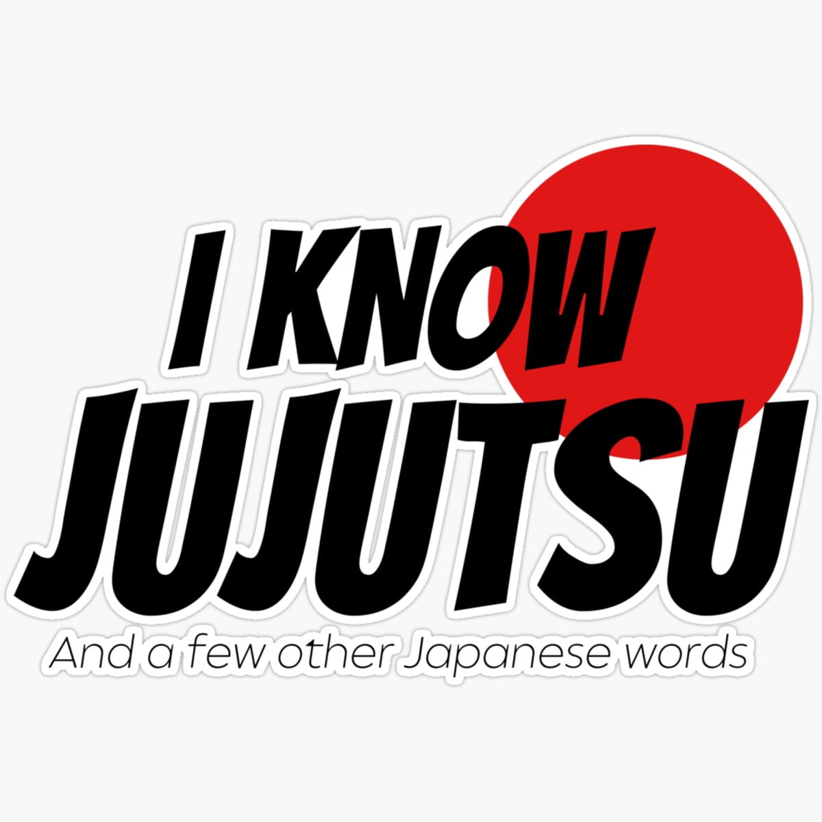 Kira I know Jujutsu and a few other Japanese words Sticker Decorative ...