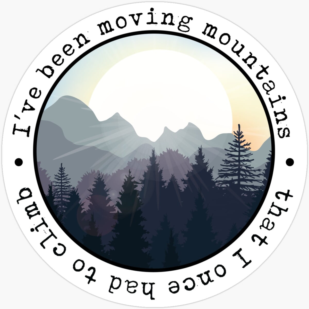 Kira I've Been Moving Mountains Sticker Decorative Laptop, Phone ...