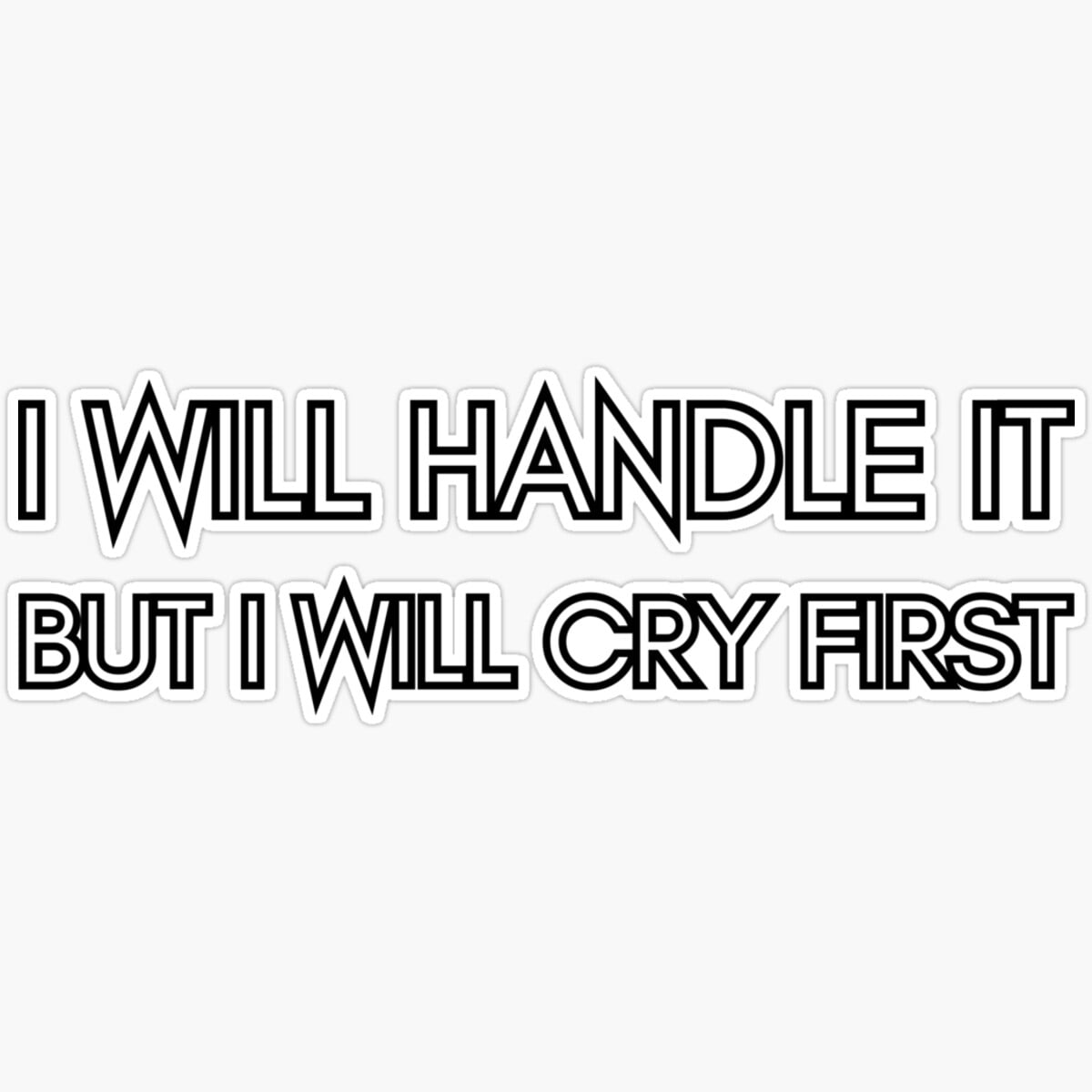 Kira I will handle it but I will cry first Sticker Decorative Laptop ...