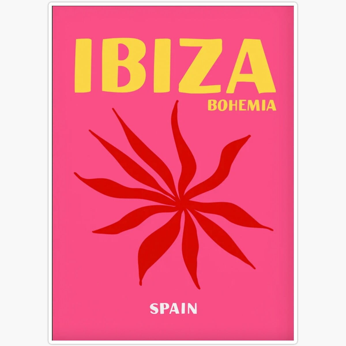 Kira Ibiza bohemia print Sticker Decorative Laptop, Phone Stickers ...