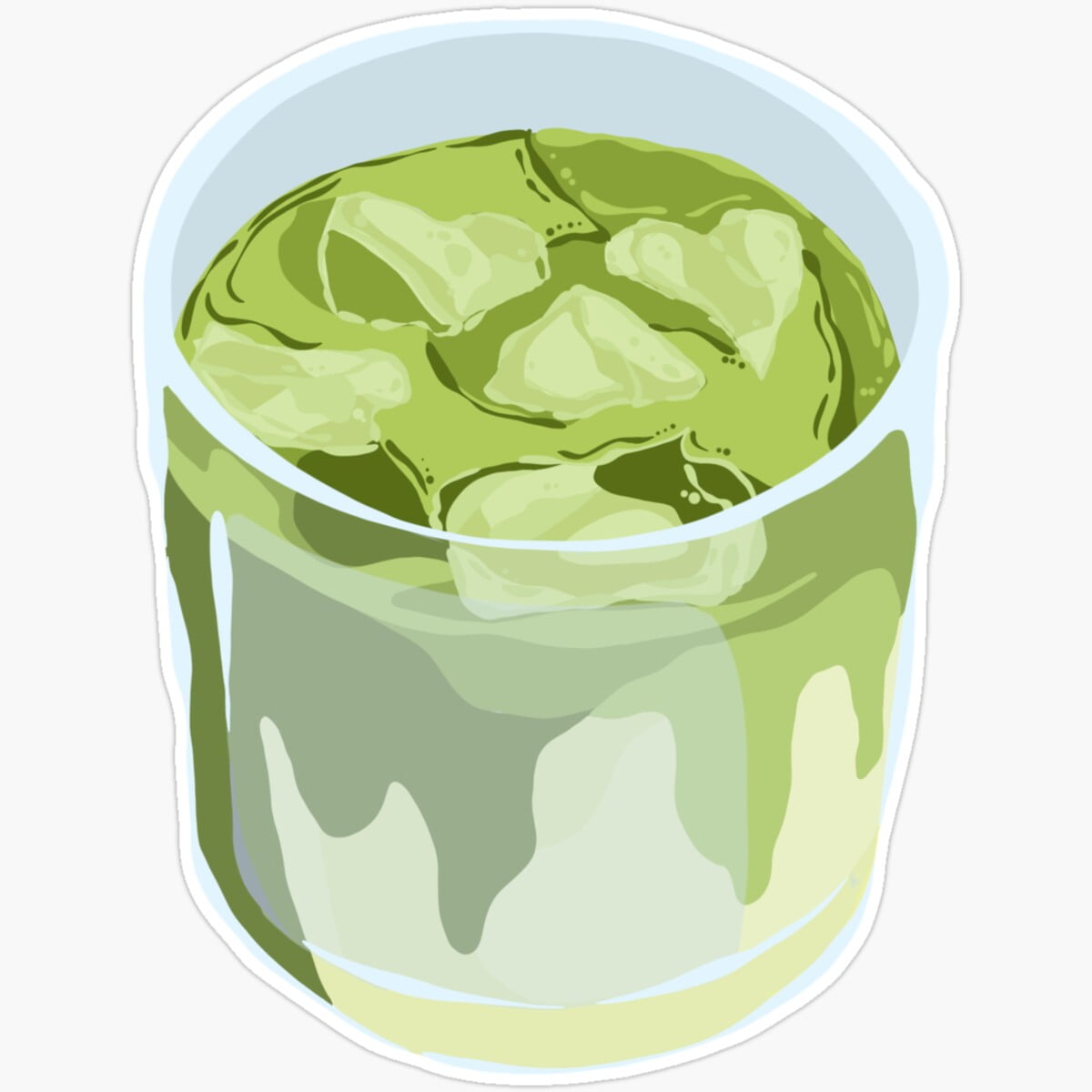 Kira Iced matcha Sticker Decorative Laptop, Phone Stickers, Waterproof ...