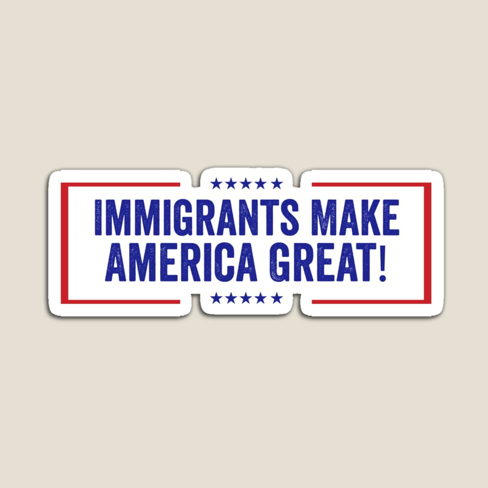 Kira - Immigrants! Democrat Sticker - 1984 Hot Trending Vinyl Stickers ...