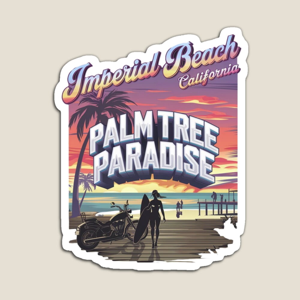 Kira - Imperial Beach Sticker - 7996 Hot Trending Vinyl Stickers ...