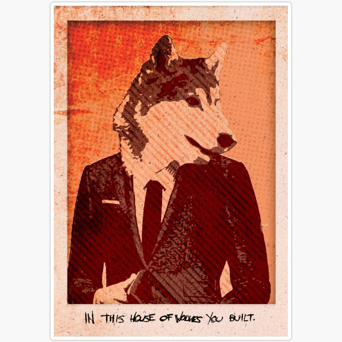 Kira In This House Of Wolves You Built Sticker Decorative Laptop, Phone ...