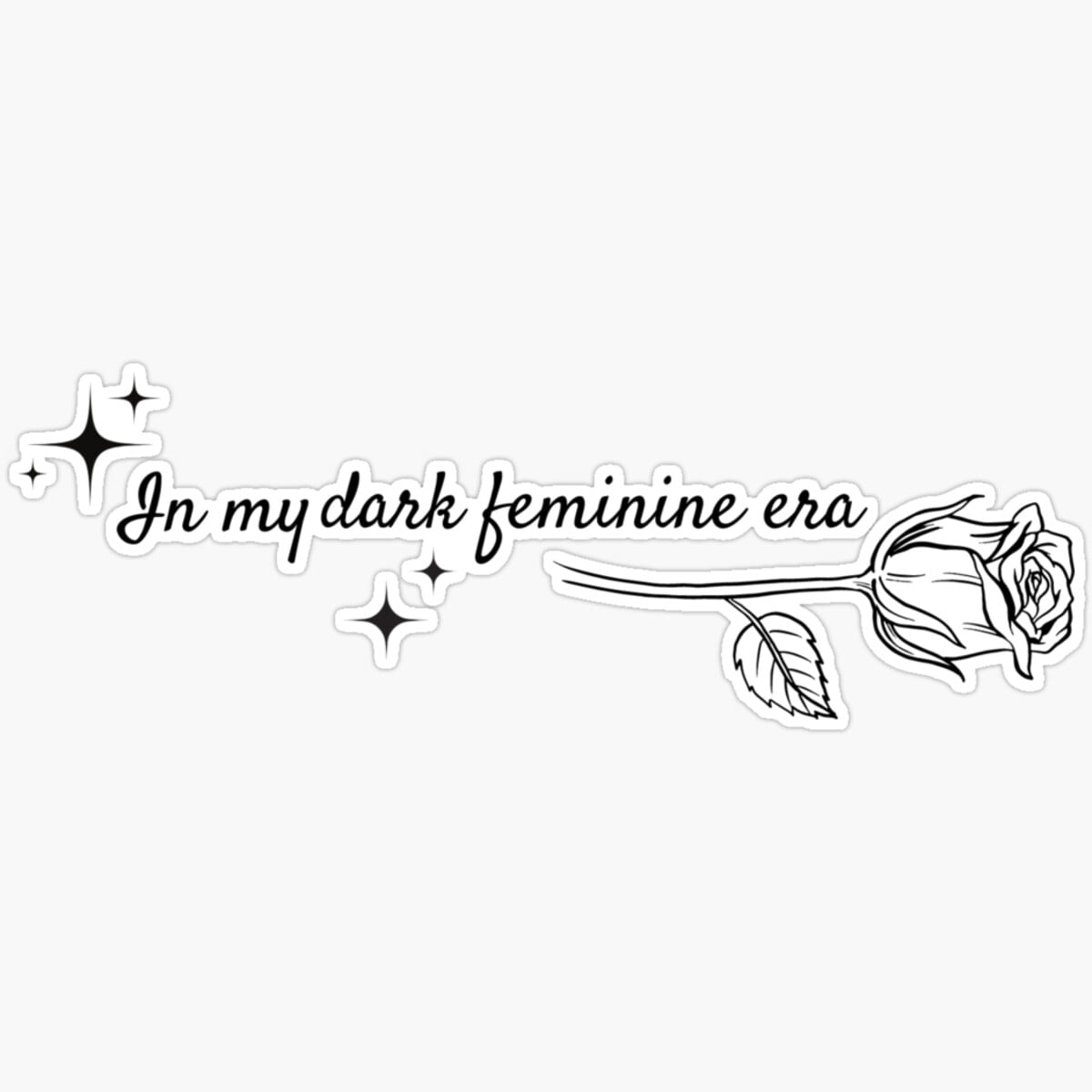 Kira In my dark feminine era Sticker Decorative Laptop, Phone Stickers ...