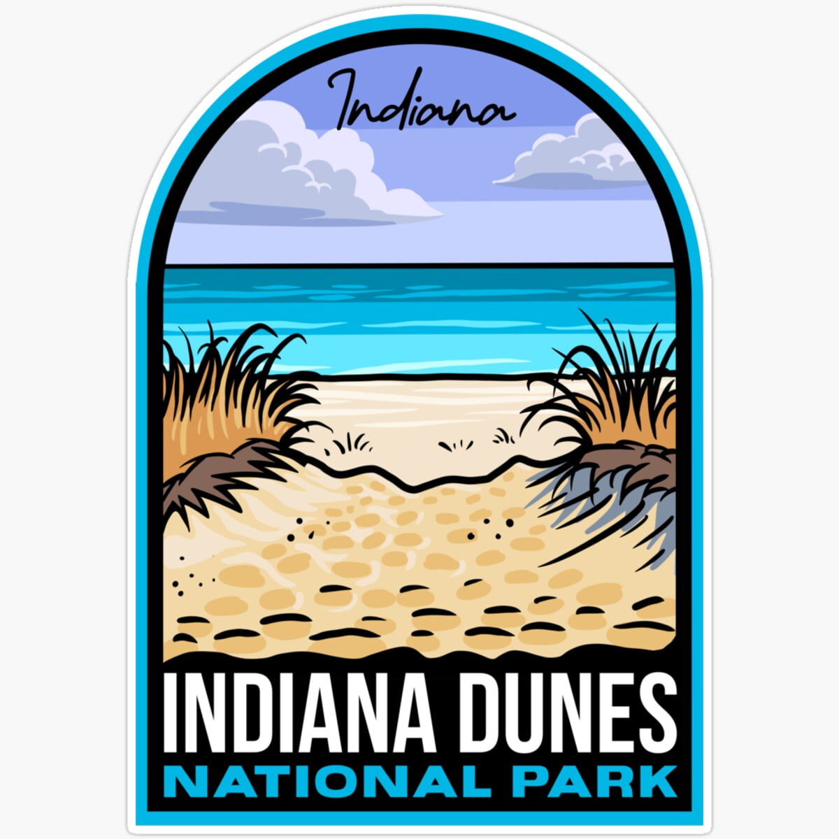Kira Indiana Dunes National Park Sticker Decorative Laptop, Phone ...