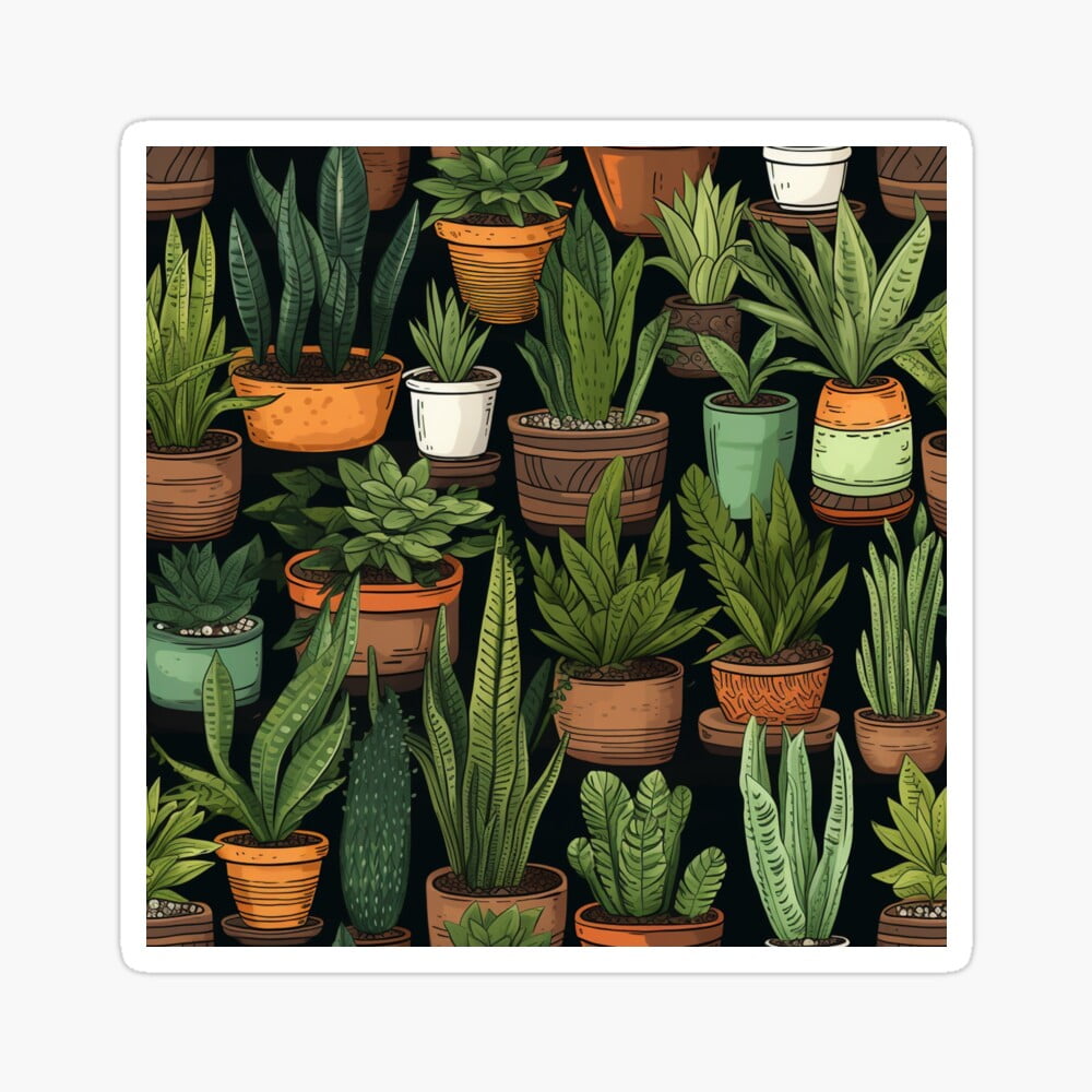 Kira Indoor Plants & Cocooning Sticker - Kir 2114 Decorative Laptop, Phone Stickers, Waterproof ...