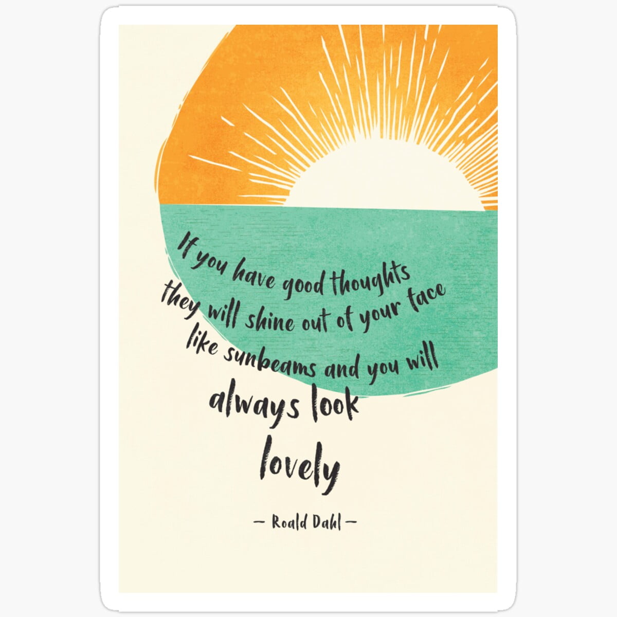 Kira Inspirational Motivational Quote Glossy Sticker Waterproof Sticker ...