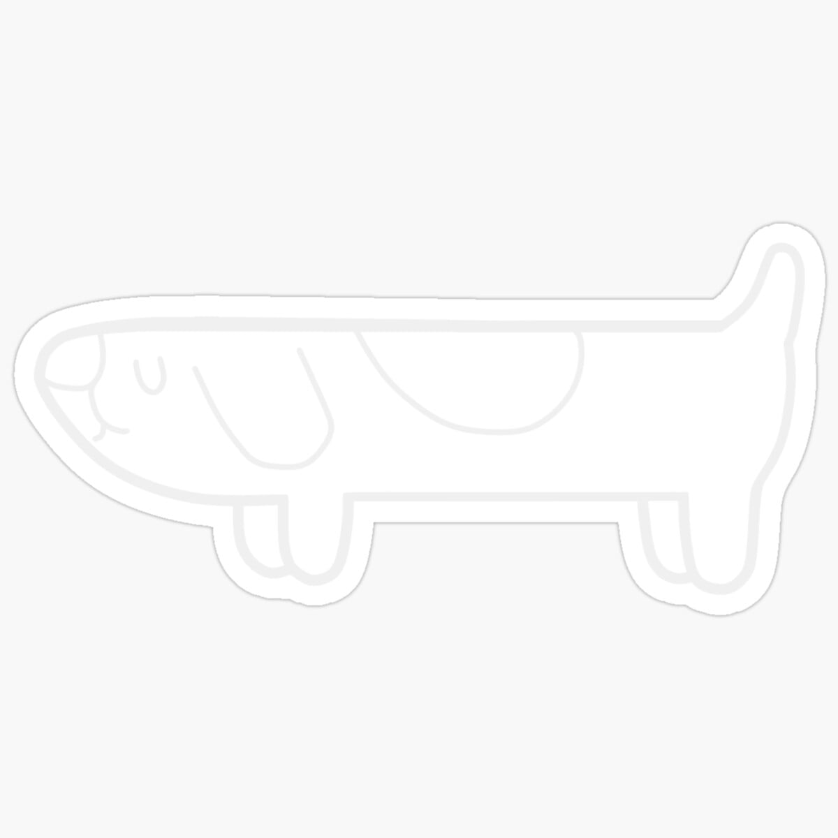 Kira Invisible hidden long dog Sticker Waterproof Sticker for Water ...