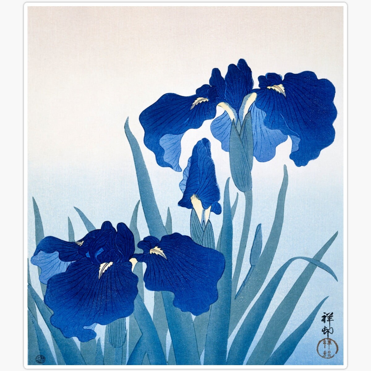 Kira Iris flowers (1925 - 1936) by Ohara Koson (1877-1945). Original ...