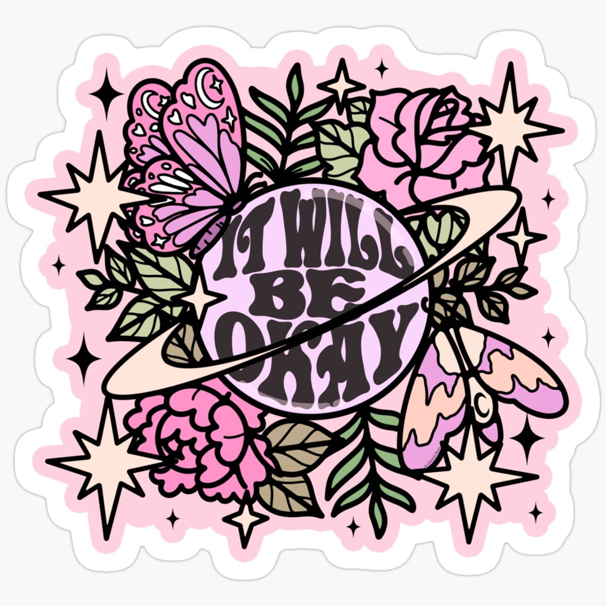 Kira It Will Be Okay Sticker Waterproof Sticker for Water Bottles ...
