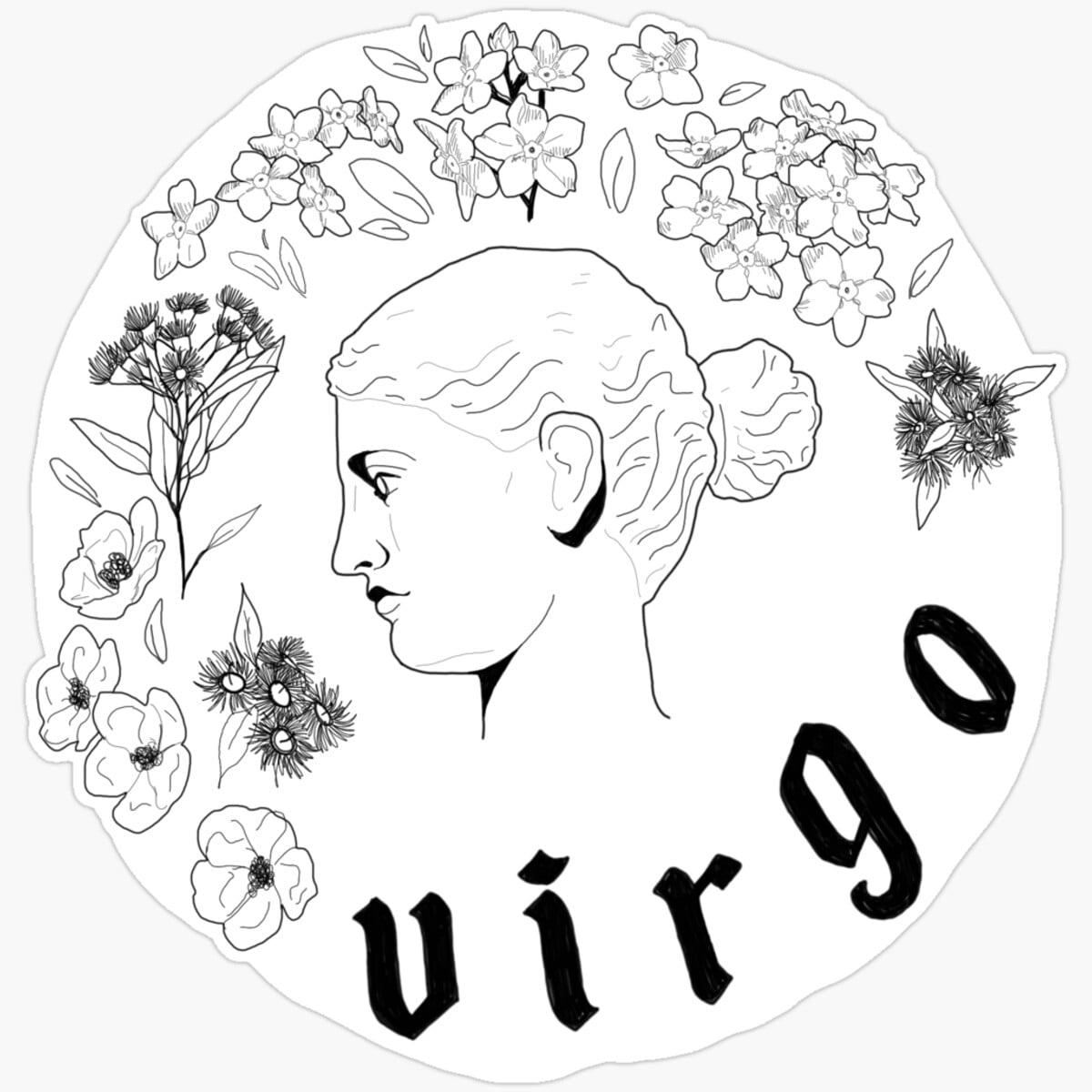 Kira It's Virgo Season BB | Zodiac Sticker Decorative Laptop, Phone ...