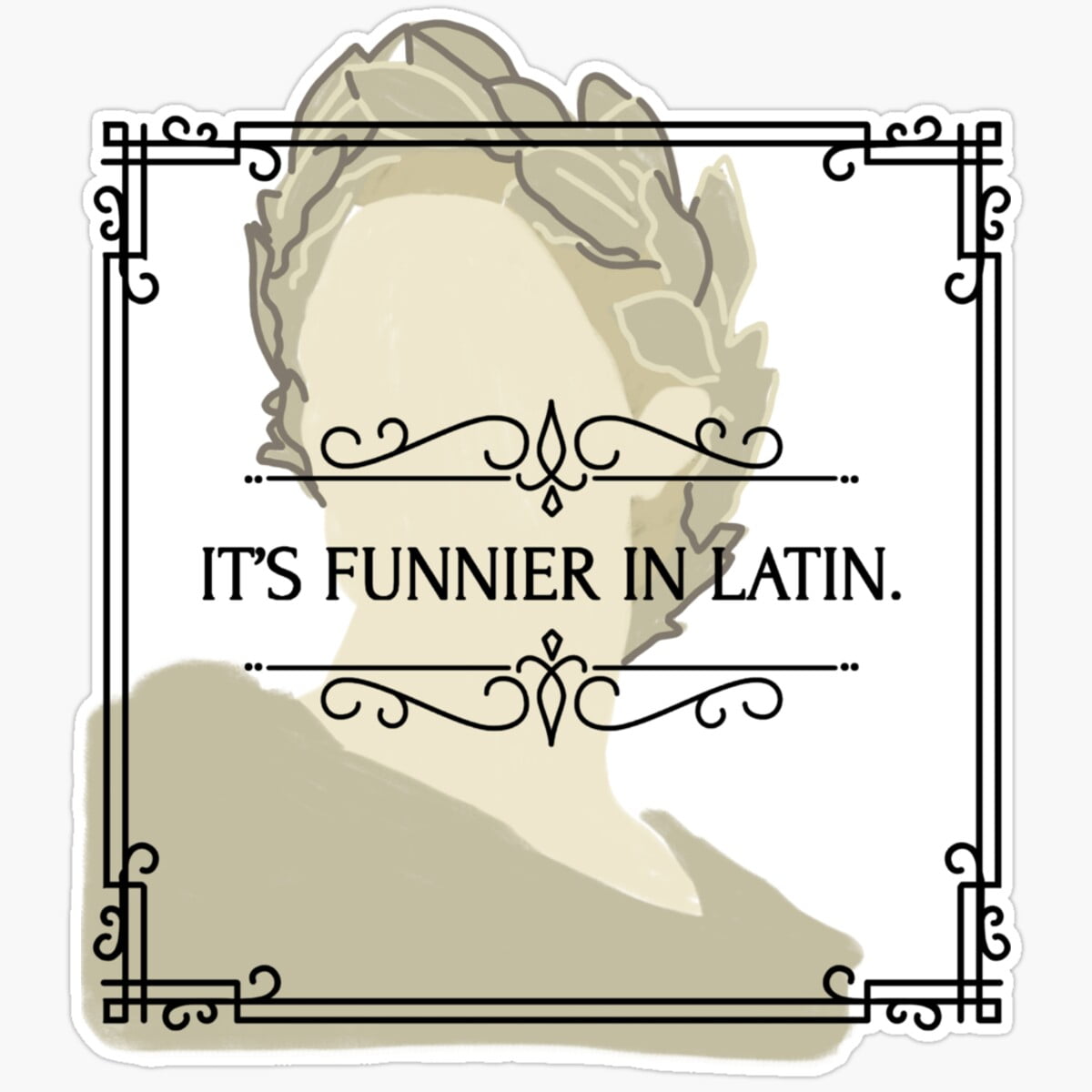 Kira It’s funnier in Latin. Sticker Decorative Laptop, Phone Stickers ...