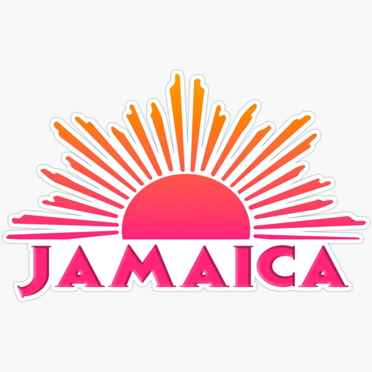 Kira JAMAICA Souvenir Sticker Decorative Laptop, Phone Stickers ...