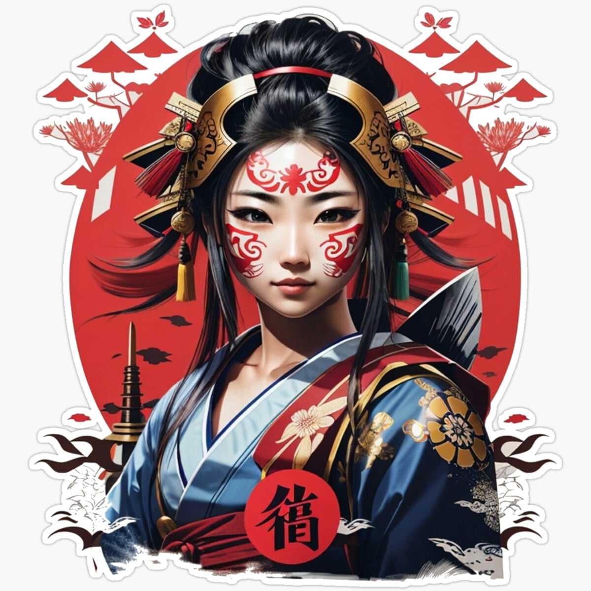 Kira JAPANESE GIRL Sticker Decorative Laptop, Phone Stickers ...
