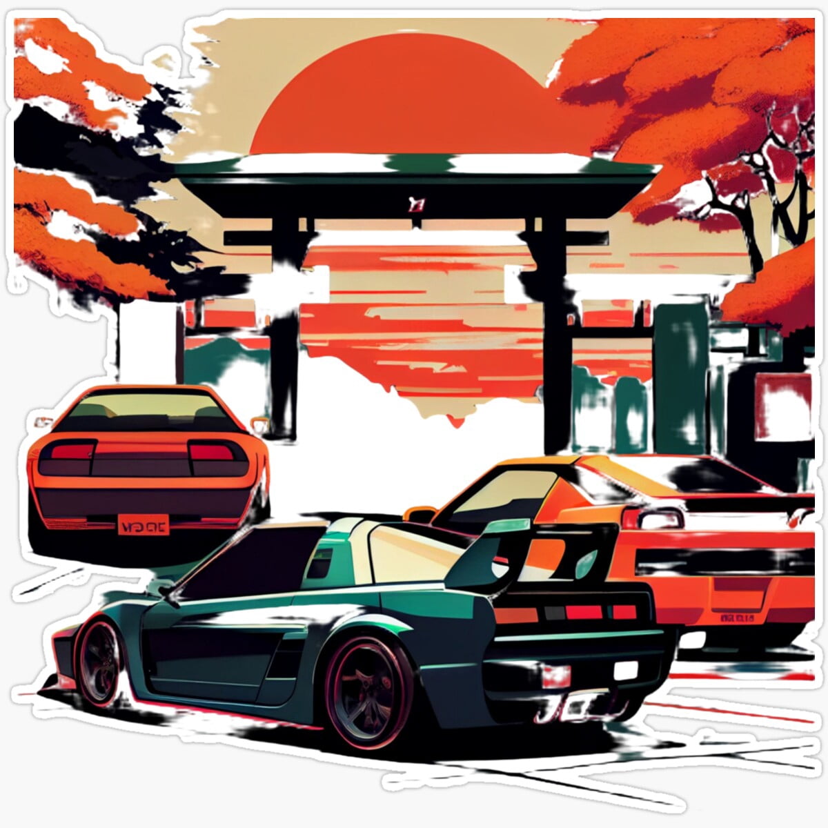 Kira JDM Car Culture Sticker Decorative Laptop, Phone Stickers ...