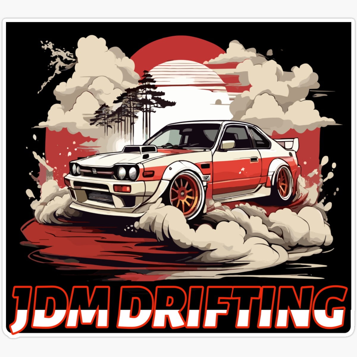 Kira JDM Drifting Sticker Decorative Laptop, Phone Stickers, Waterproof ...