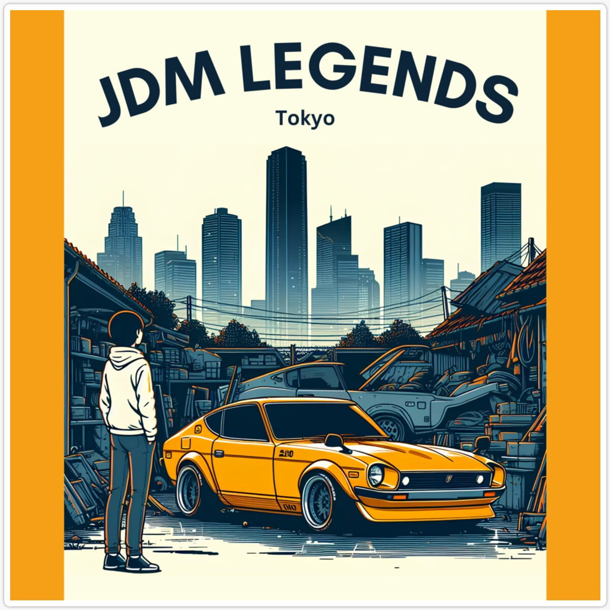 Kira JDM Legends - Tokyo Sticker Decorative Laptop, Phone Stickers ...