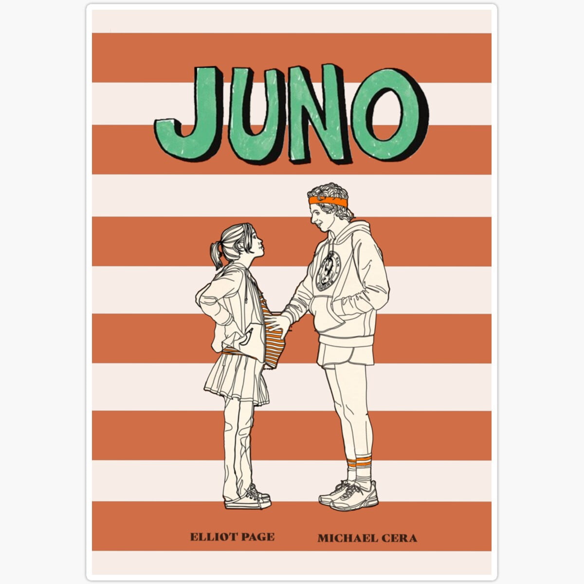 Kira JUNO (2007) poster Sticker Decorative Laptop, Phone Stickers ...