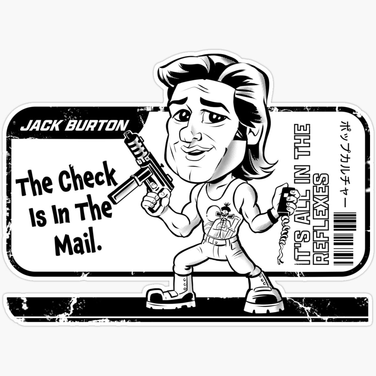 Kira Jack Burton Pop Culture Icon Sticker Decorative Laptop, Phone ...