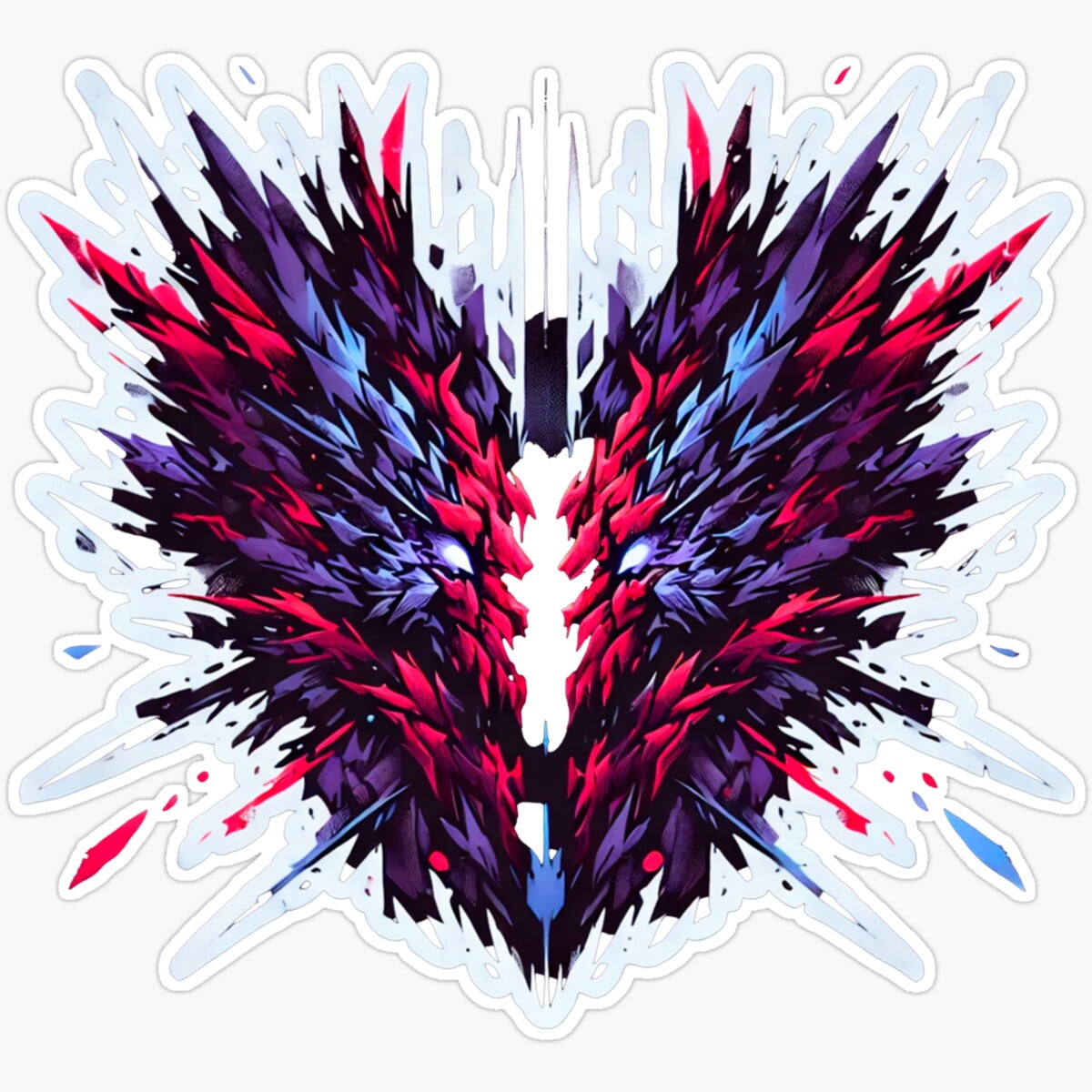 Kira Jagged Whispers Sticker Decorative Laptop, Phone Stickers ...