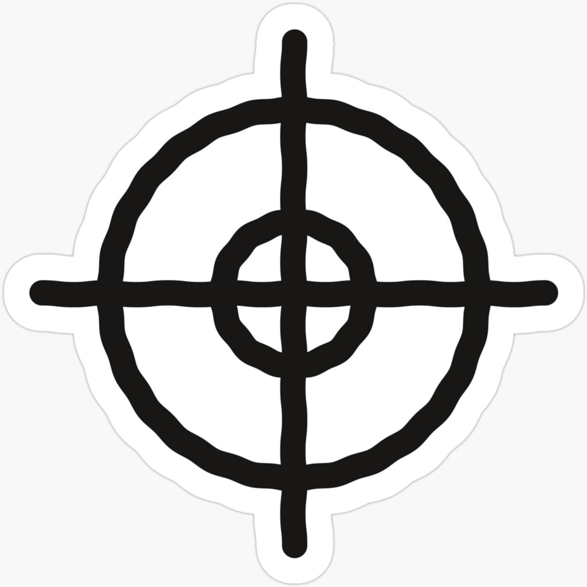 Kira Jake Webbers's target back tattoo Sticker Decorative Laptop, Phone ...