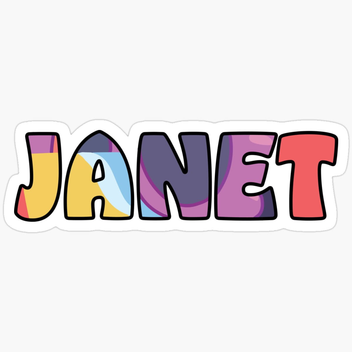 Kira Janet Sticker Waterproof Sticker for Water Bottles, Laptops ...