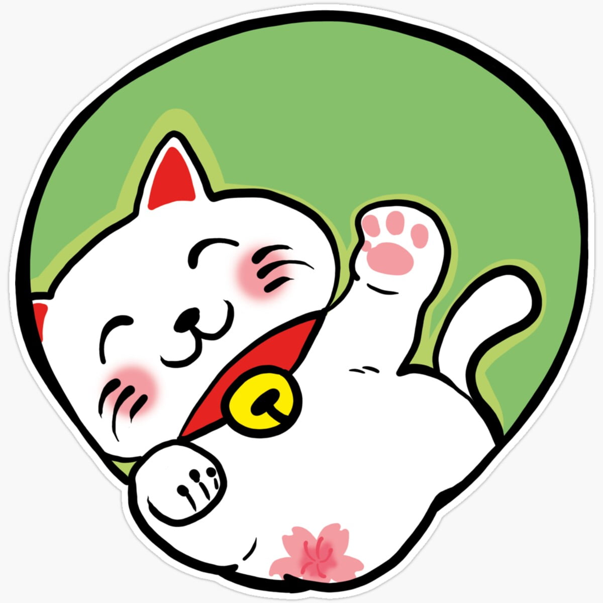 Kira Japan Addiction collection: maneki neko Sticker Decorative Laptop ...