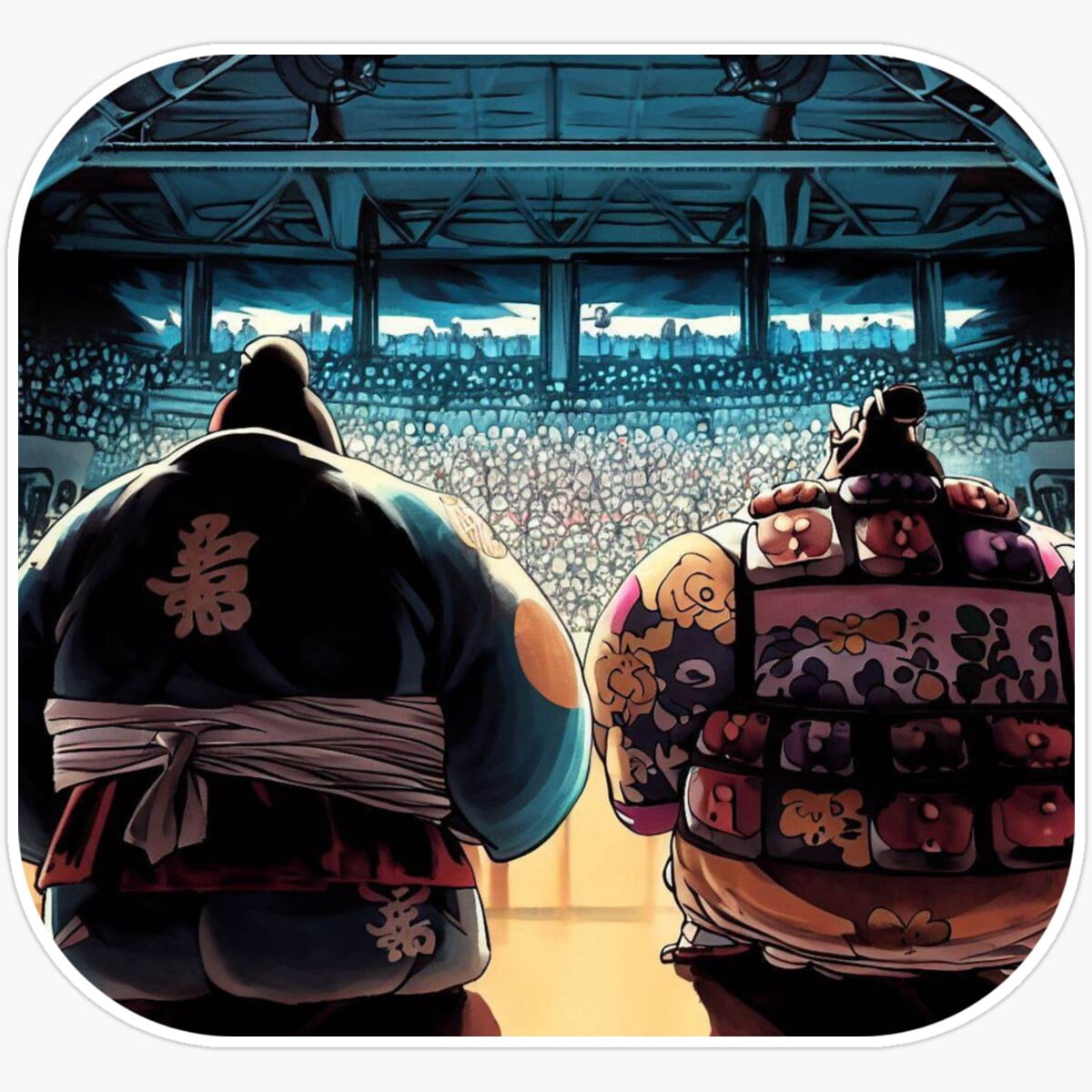 Kira Japan traditional sumo Sticker Decorative Laptop, Phone Stickers ...