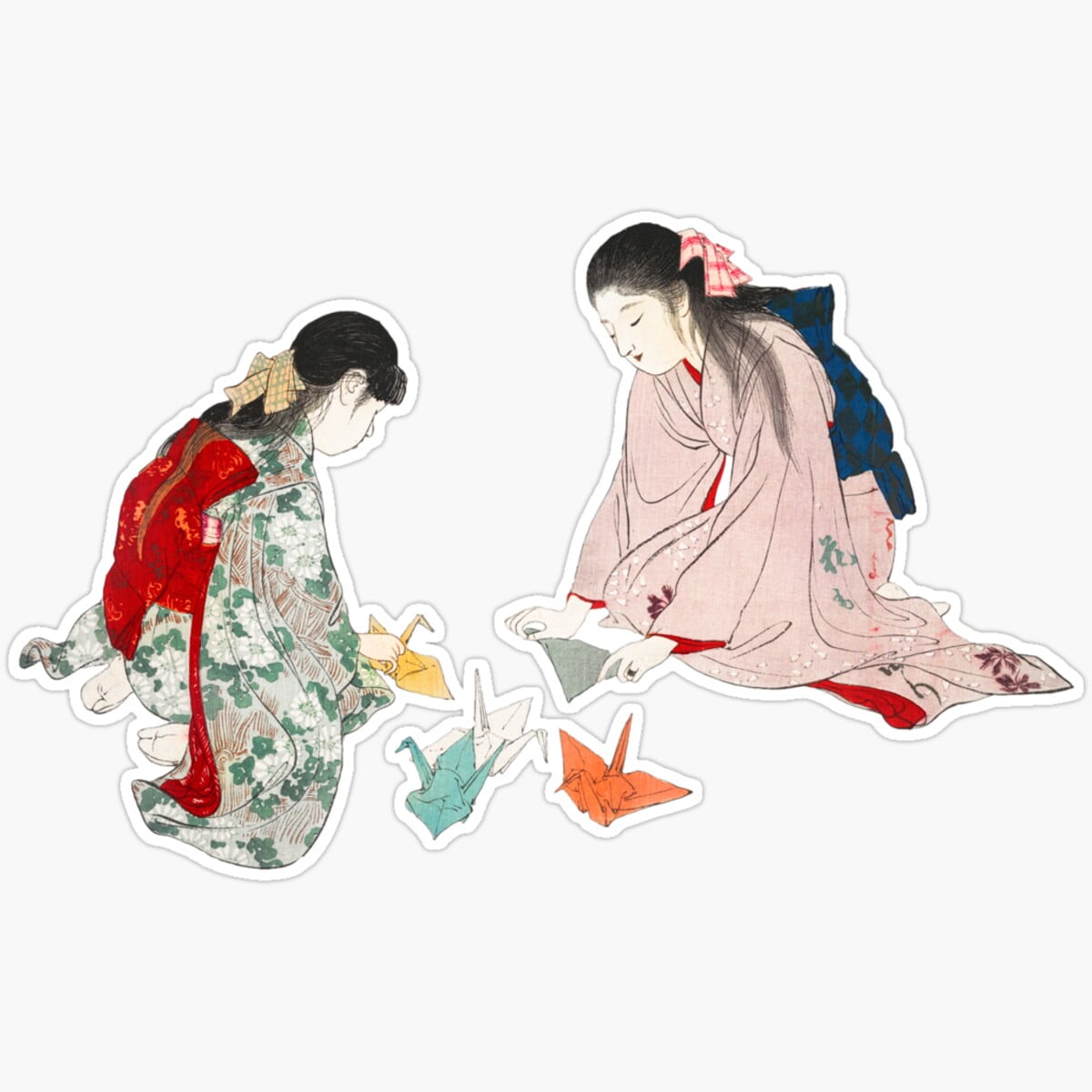 Kira Japanese Art, Origami Sticker Decorative Laptop, Phone Stickers ...