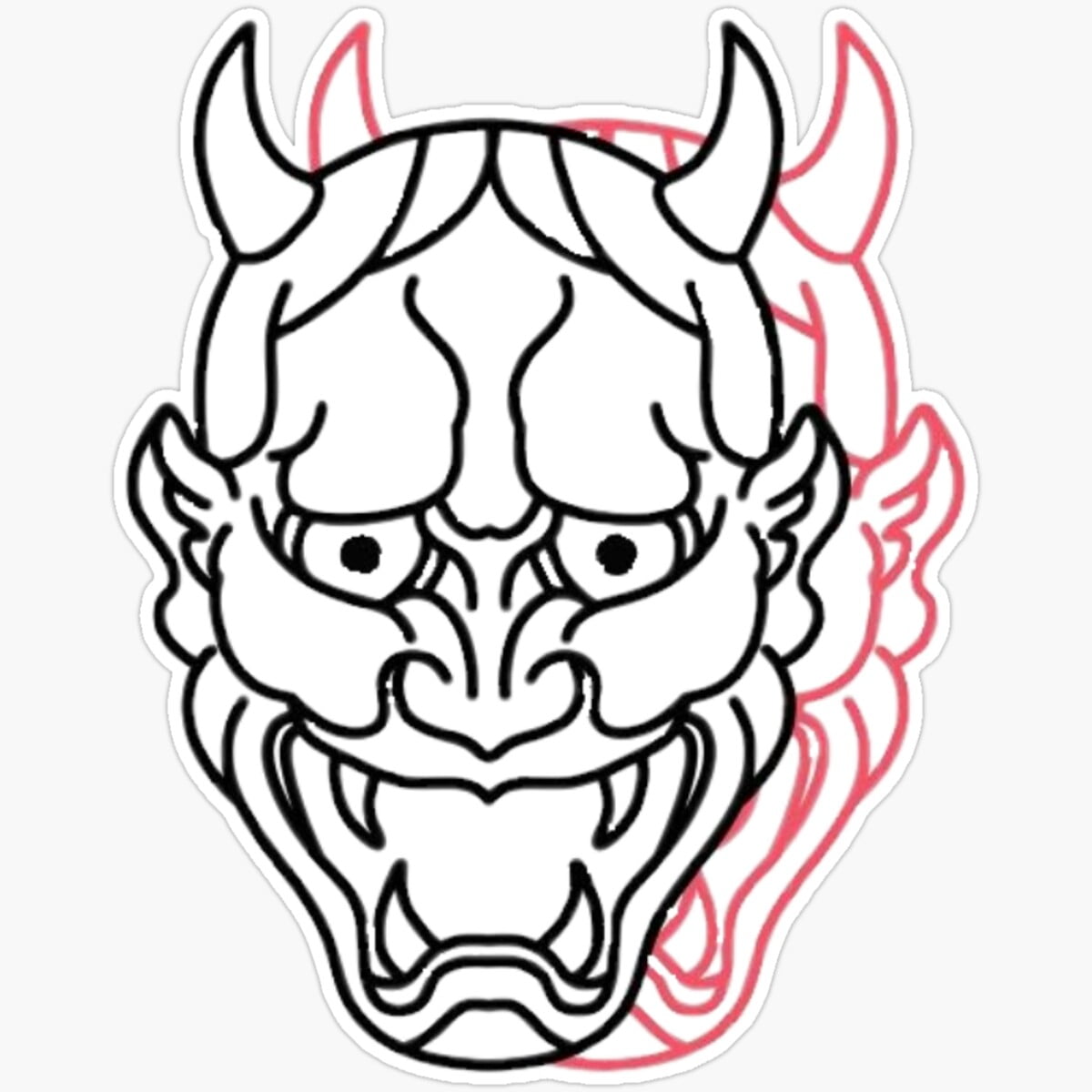 Kira Japanese Oni Sticker Decorative Laptop, Phone Stickers, Waterproof ...