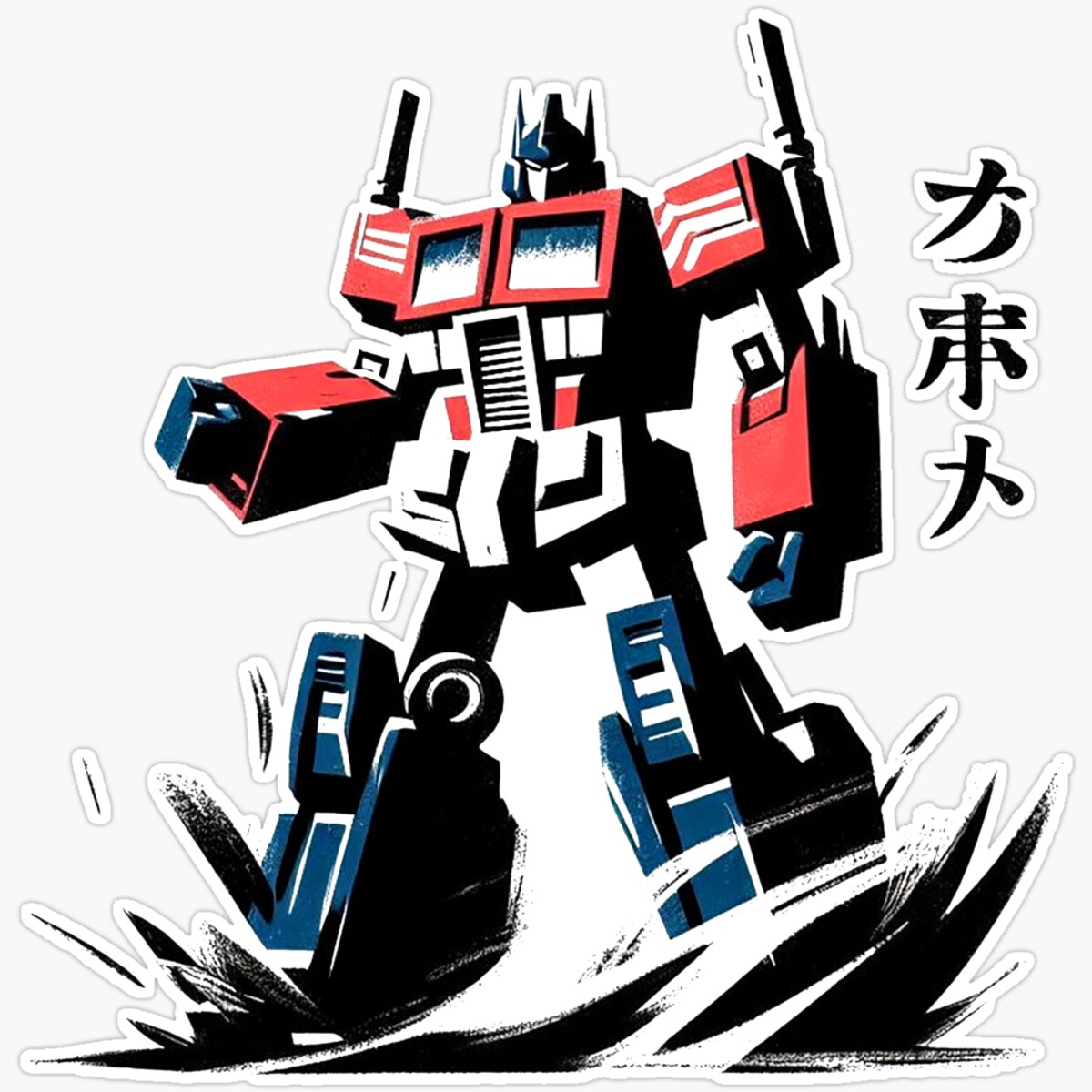 Kira Japanese Optimus Prime Sticker Decorative Laptop, Phone Stickers ...