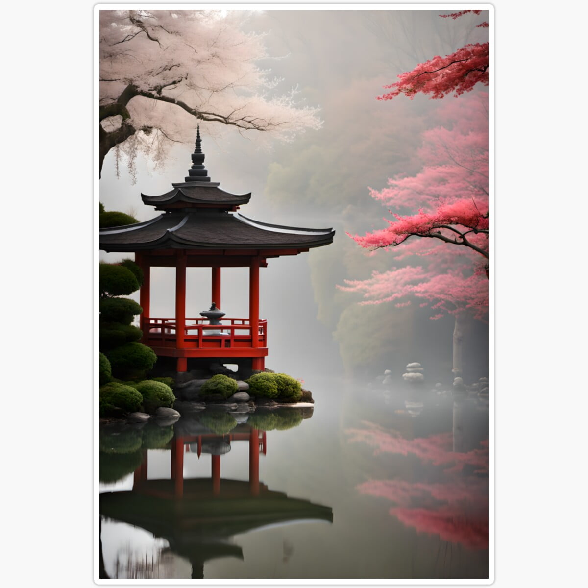 Kira Japanese Pavilion by the Lake - Cherry Blossoms and Tranquil ...