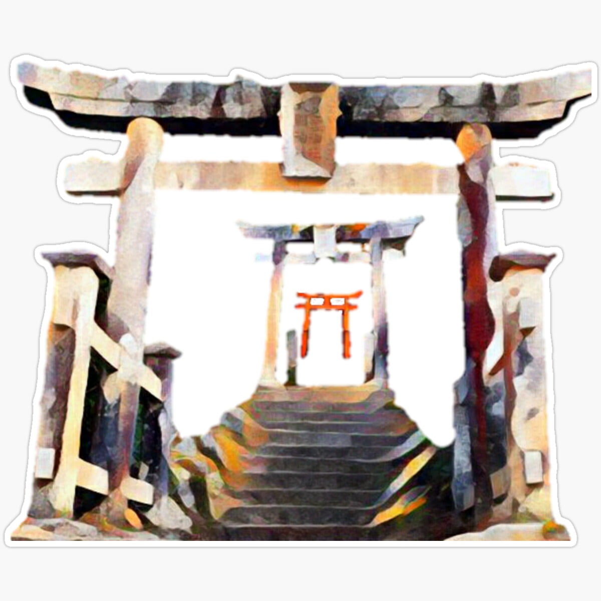 Kira Japanese Tori Gates Sticker Decorative Laptop, Phone Stickers ...