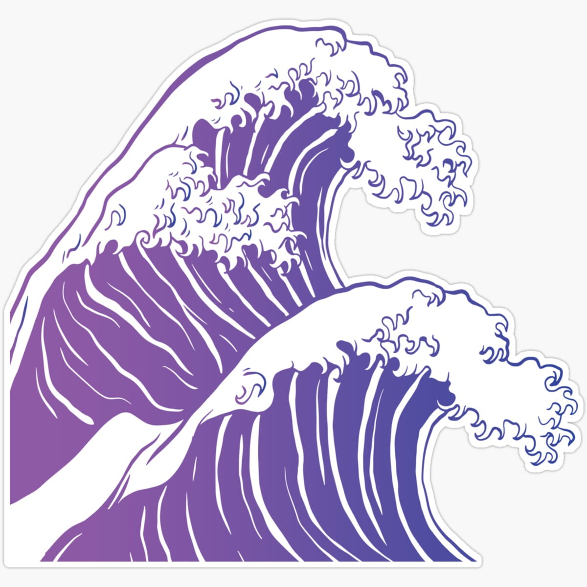 Kira Japanese great Waves of kanagawa war Vintage Retro posters Culture ...