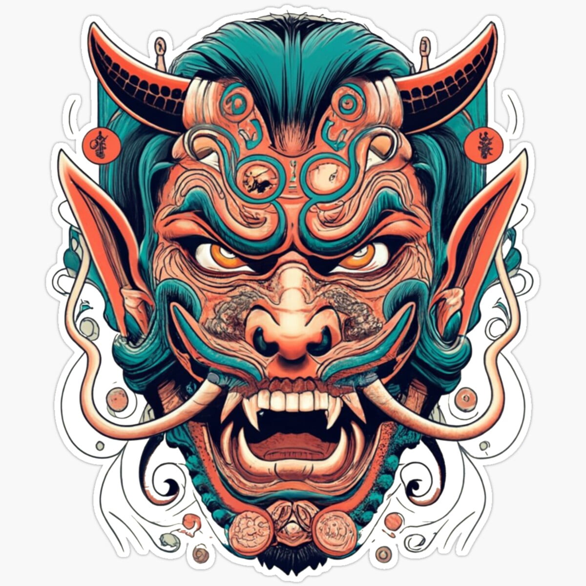 Kira Japanese mask Sticker Decorative Laptop, Phone Stickers ...