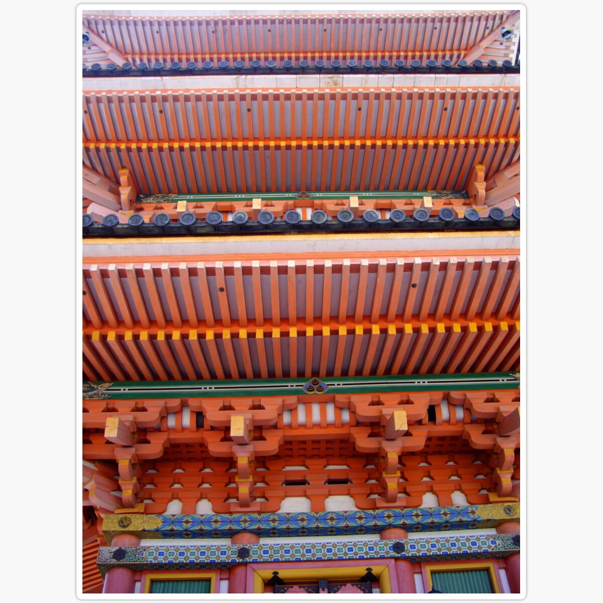 Kira Japanese shrine red Sticker Decorative Laptop, Phone Stickers ...