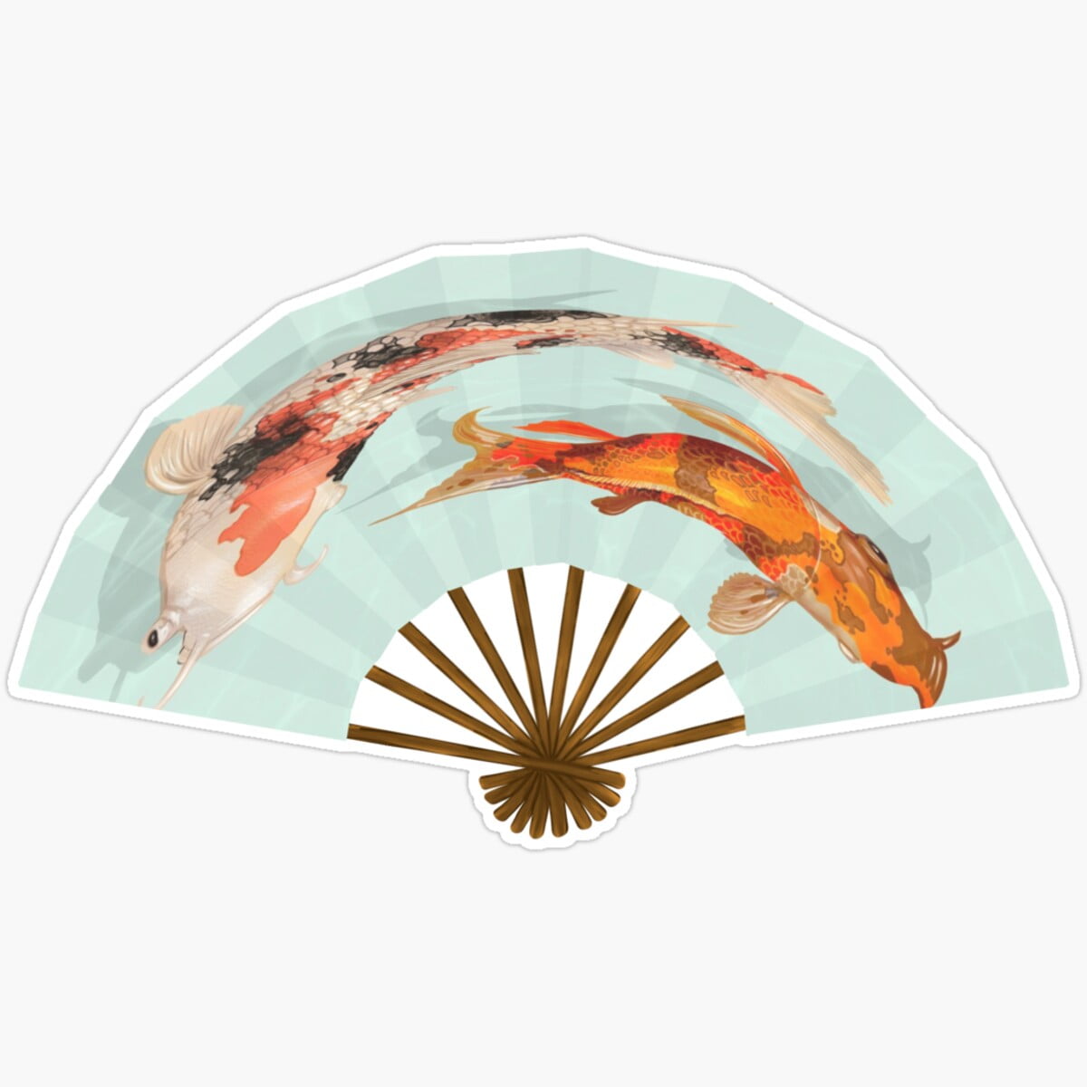 Kira Japanese war fan Sticker Decorative Laptop, Phone Stickers ...