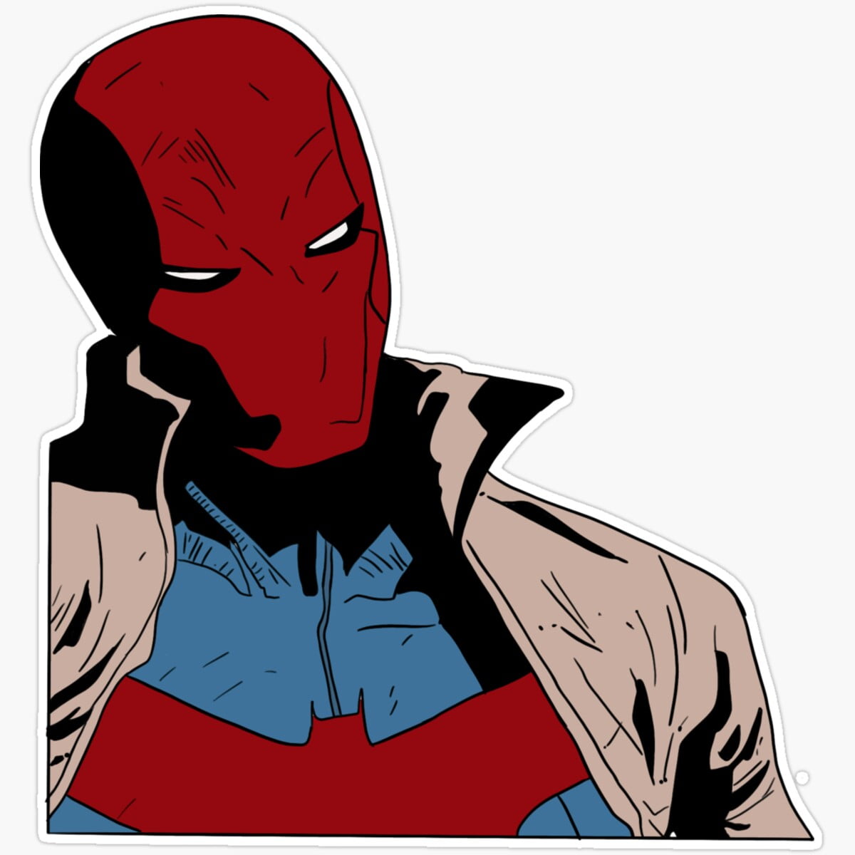 Kira Jason Todd (Red Hood) Sticker Decorative Laptop, Phone Stickers ...