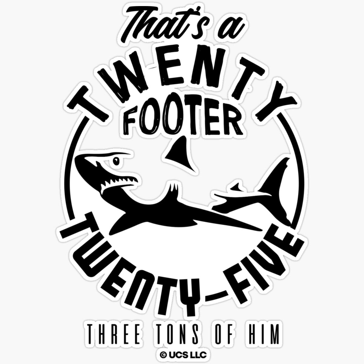 Kira Jaws movie twenty-five footer. Birthday party gifts. Officially ...