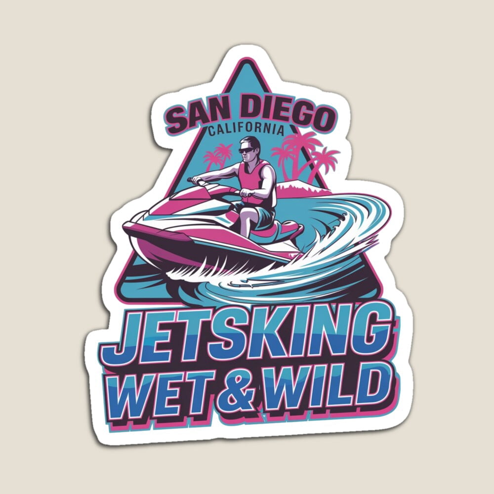 Kira - Jetskiing - Jetski - Wet And Wild Sticker - 7805 Hot Trending ...